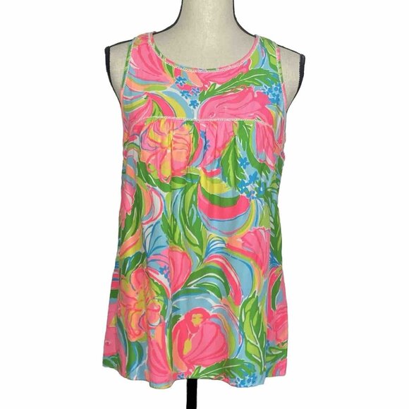 Lilly Pulitzer | Tops | Lilly Pulitzer So A Peeling Flutter Tank Top ...